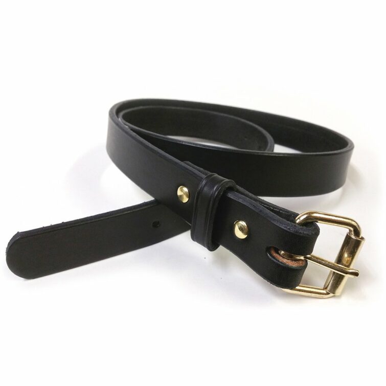 Amish Full Grain Leather Belt Slim - H.N. Williams