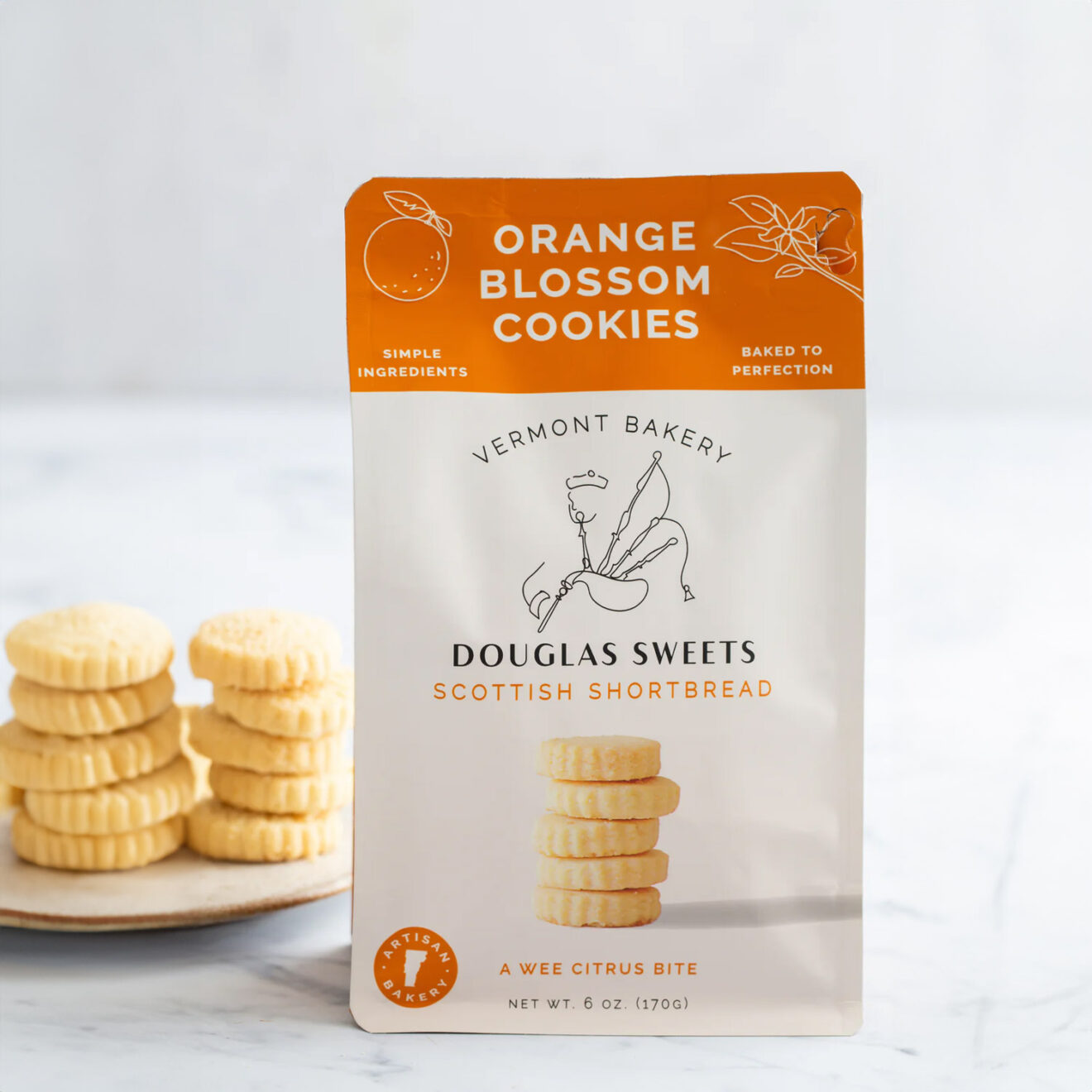 Douglas Sweets ORANGE BLOSSOM SHORTBREAD COOKIES - H.N. Williams